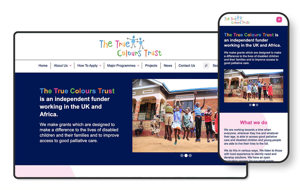 Design Kind charity design for The True Colours Trust